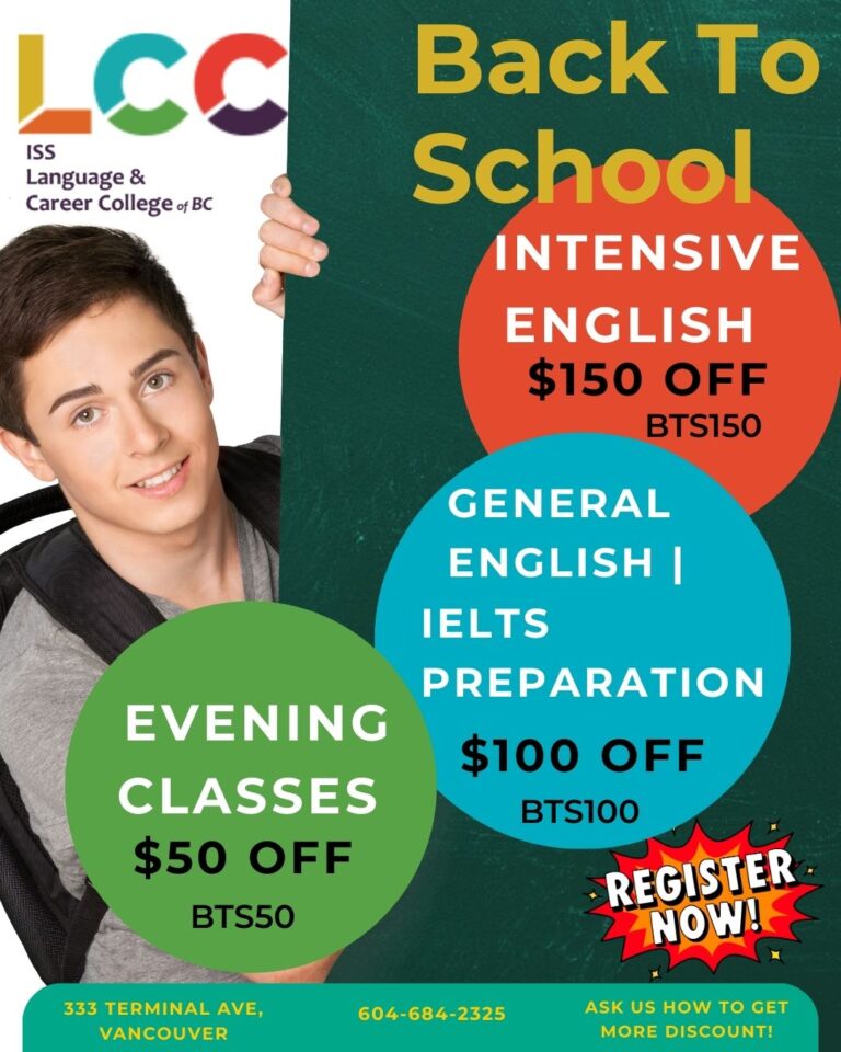 In-person English Classes | LCC - ISS Language & Career College